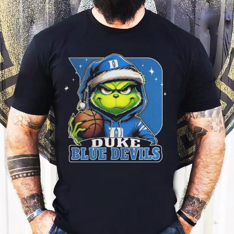 Duke Blue Devils 2025 Grinch Merry Touchdown Christmas Shirt – Dalatshirt